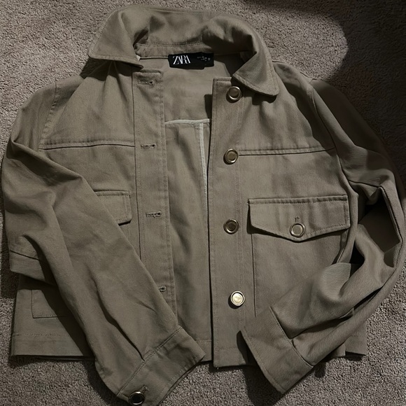 Zara | Jackets & Coats | Zara Cropped Jacket | Poshmark